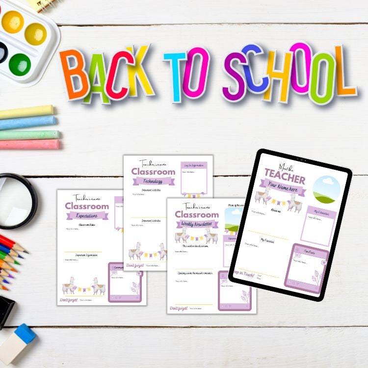 Meet the Teacher Template Back to School Letter All About - Etsy