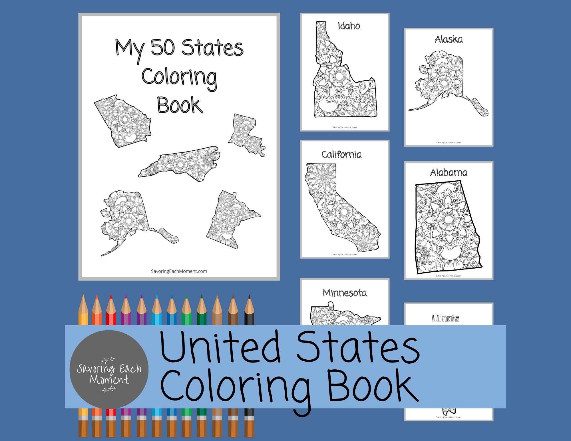 California Regions Coloring Pages