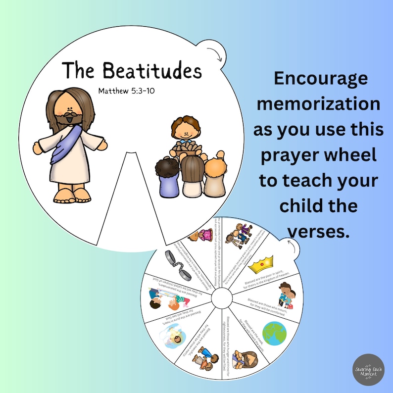 Beatitudes Bible Craft Activities, Bible Activities for Kids, Sermon on ...