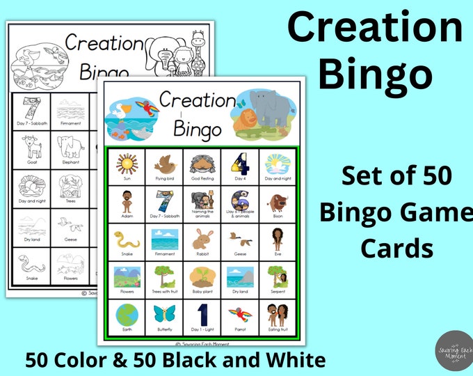 Moses Bingo Game for Kids Bible Bingo Game Printable Games for Kids ...