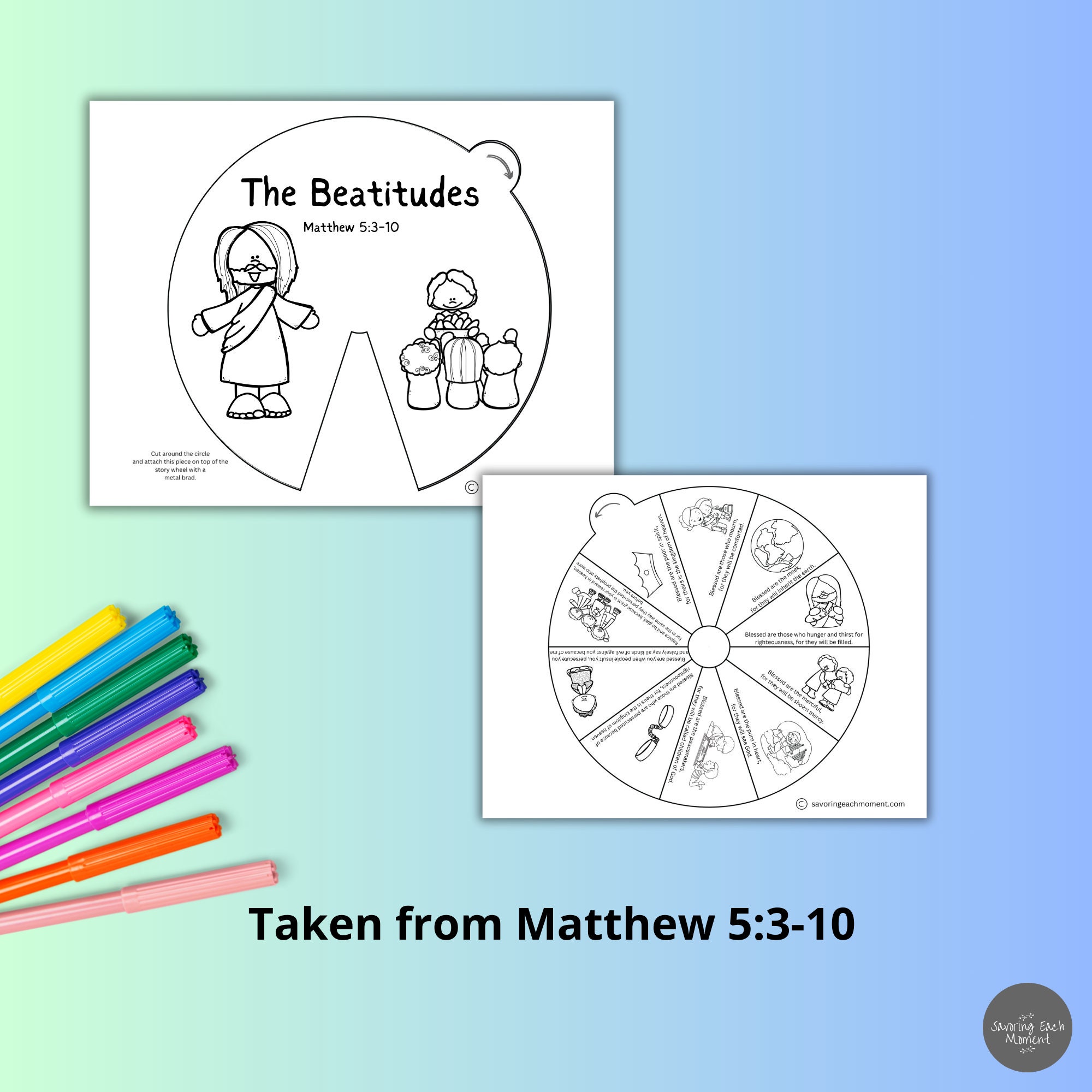 Beatitudes Sunday School Craft, Bible Craft Activities, Bible ...