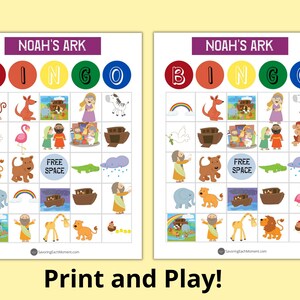 Bible Bingo, Bible Games for Kids, Bible Games Printable, Bible Bingo ...