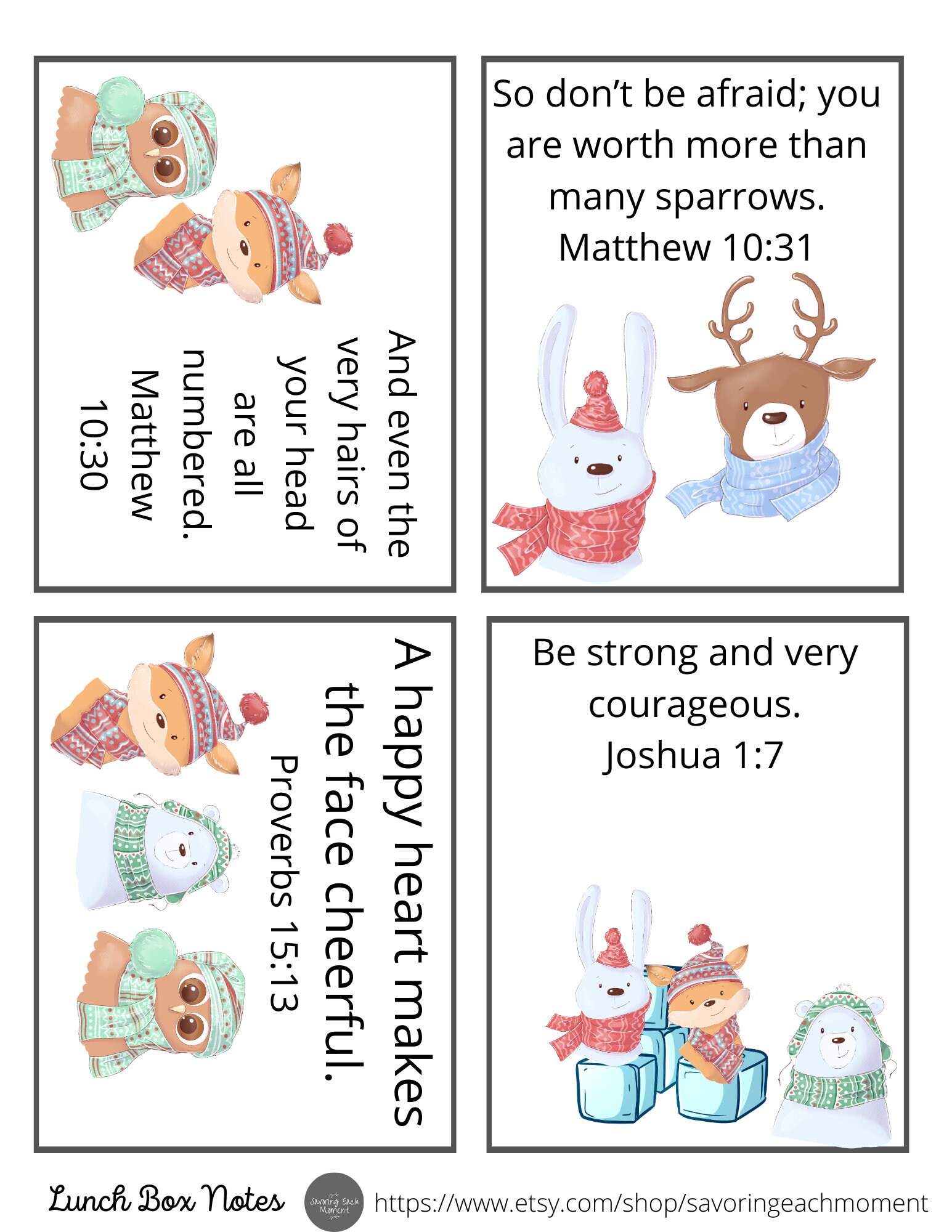 Lunch Box Notes, Scripture Verses, Bible Promises, Back to School ...