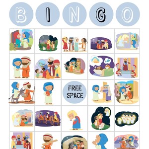 Nativity Bingo Game, Printable Games for Kids, Classroom Games ...