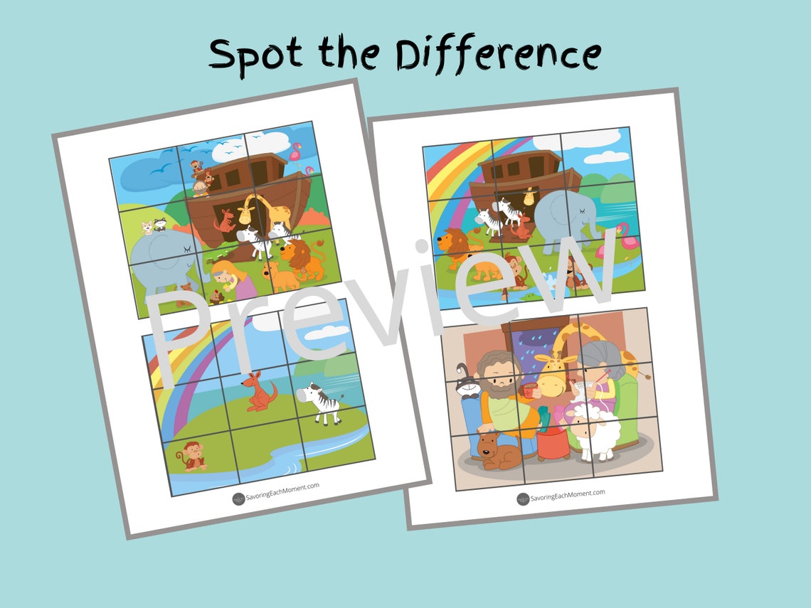 Bible Activities for Kids Noahs Ark Bible Busy Binder Bible Busy Book ...