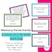 52 Memory Verses for Kids, Scripture Memory Verses, Scripture Cards for ...
