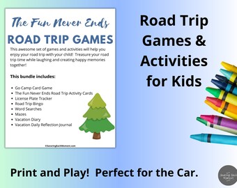 Printable Road Trip Bingo - Etsy