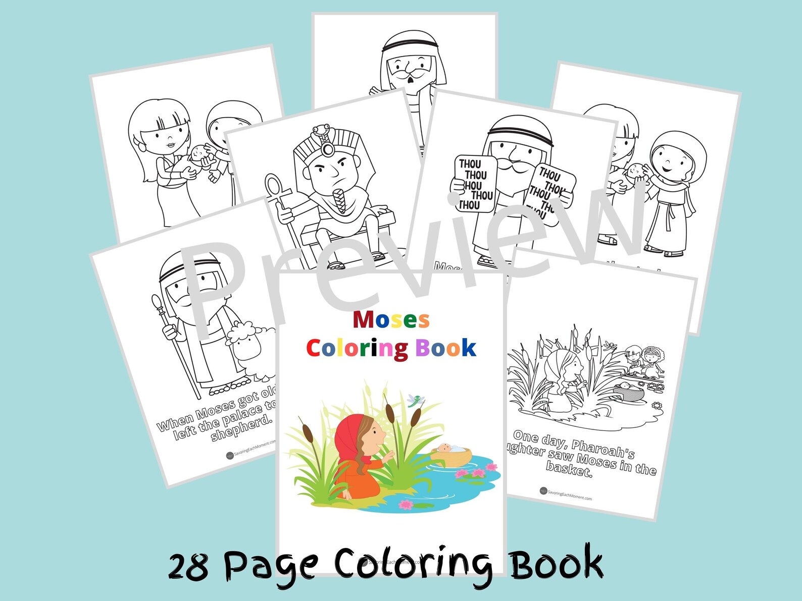 Bible Activities for Kids|moses|bible Story Printables | Bible Busy ...