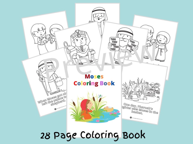 Bible Activities for Kids|moses|bible Story Printables | Bible Busy ...