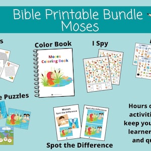 Bible Activities for Kids|moses|bible Story Printables | Bible Busy ...