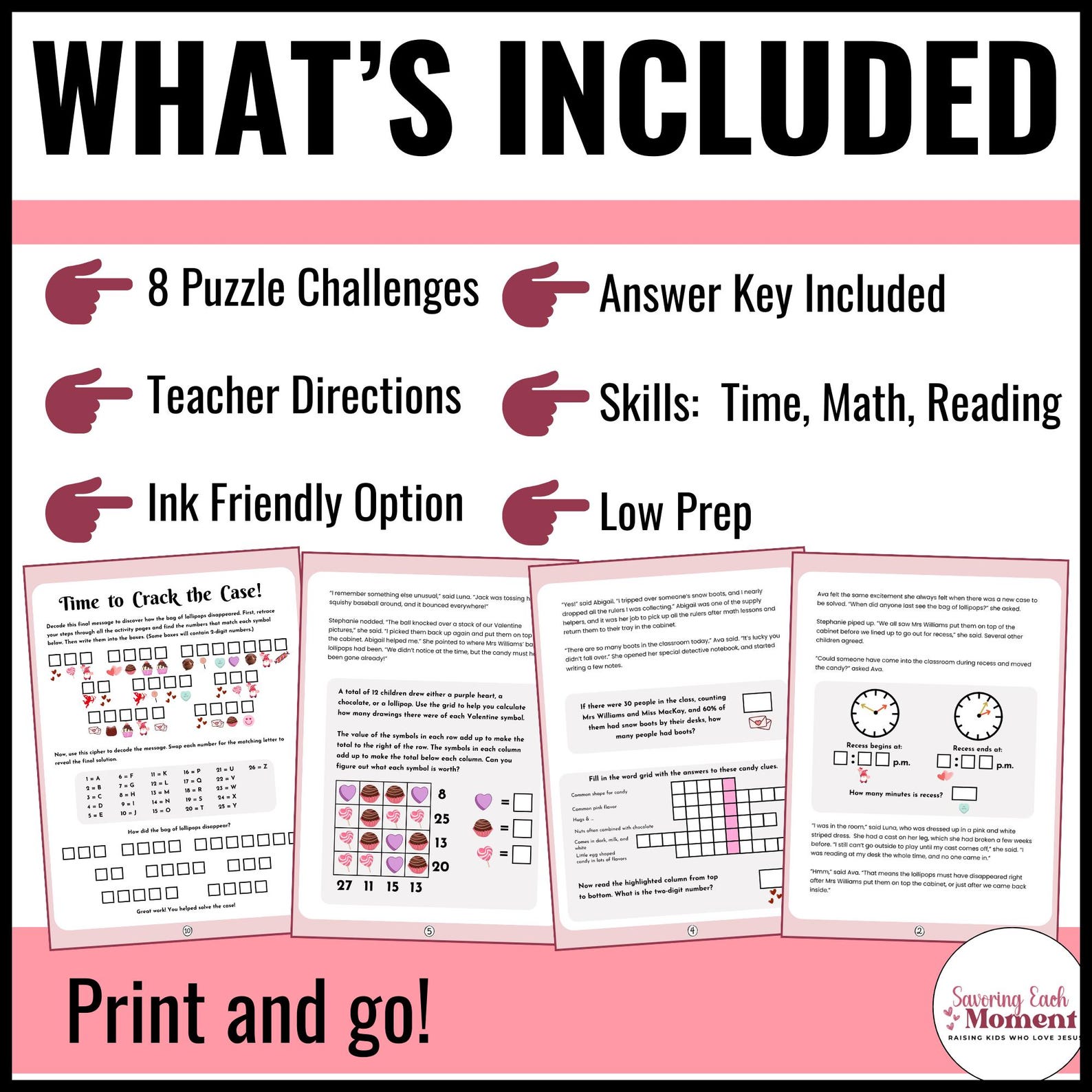Valentines Day Escape Room for Kids, Printable Party Game, Escape Room ...