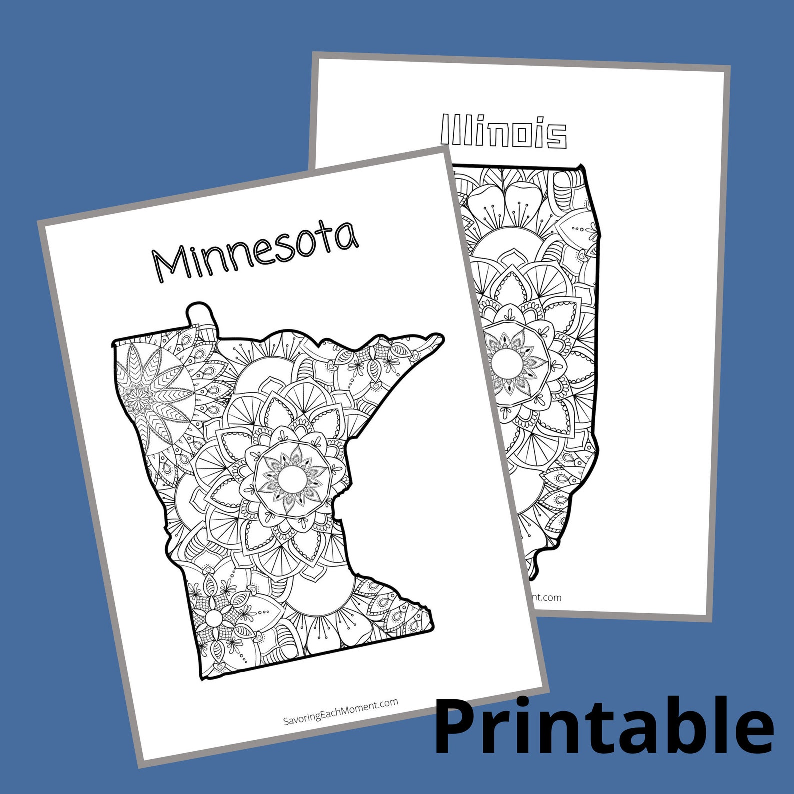 50 States Map Coloring Pages, United States Coloring Pages, Geography ...