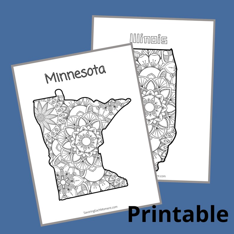 50 States Map Coloring Pages, United States Coloring Pages, Geography ...