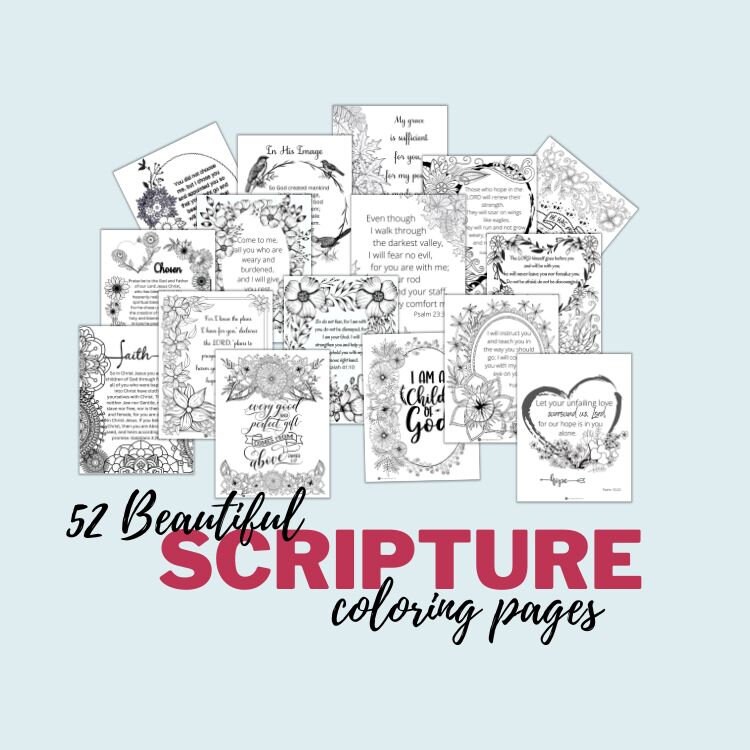 Coloring Book, Praise and Promise, Scripture Coloring Pages, Bible ...