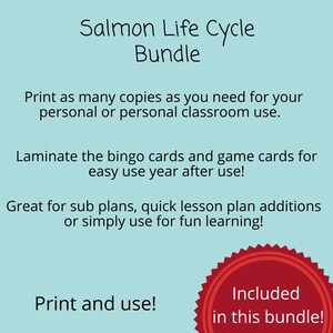 Salmon Life Cycle Unit Learning Bundle, Science Printables, Homeschool ...