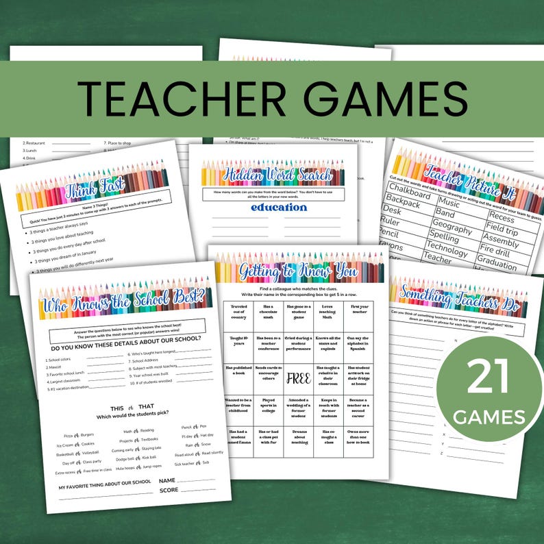 Teacher Trivia Game, Teacher Alphabet Game, Teacher Retirement Game ...
