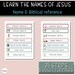 Names of Jesus Paper Chain Craft, Religious Advent Calendar Bible ...
