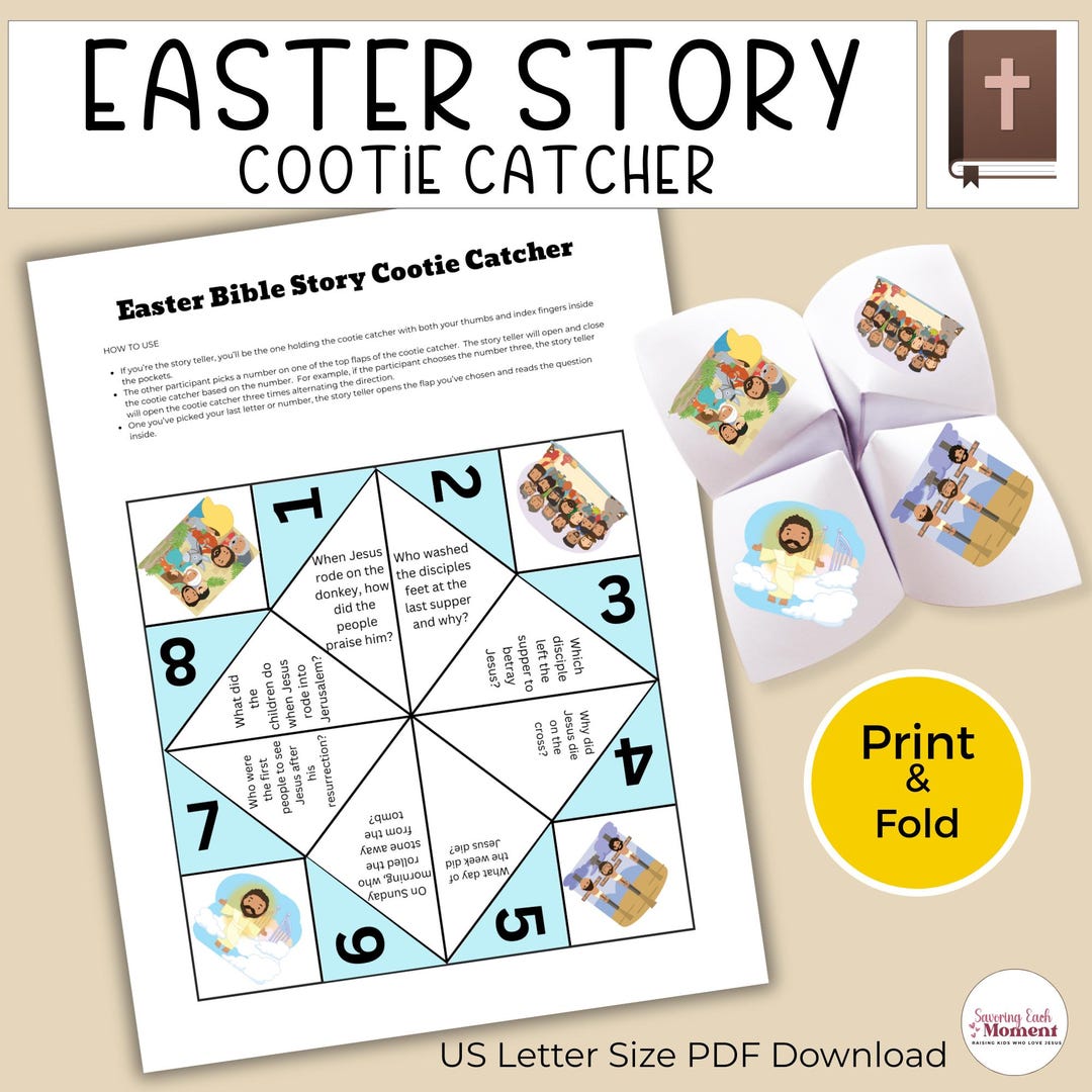 Easter Story for Kid Sunday School Craft, Easter Story Craft, He is ...