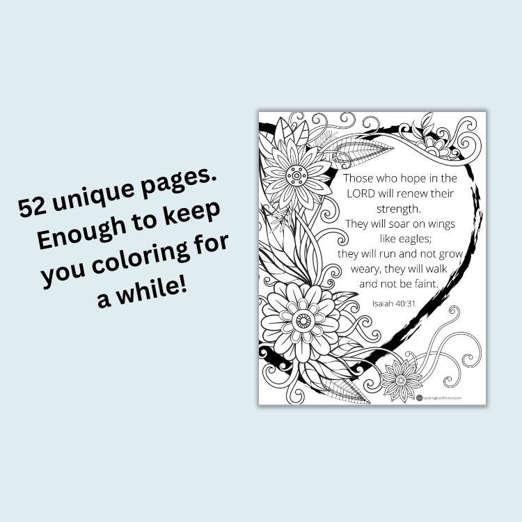 Coloring Book, Praise and Promise, Scripture Coloring Pages, Bible ...