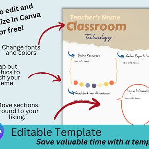 Teacher Newsletter Template Meet the Teacher Editable - Etsy