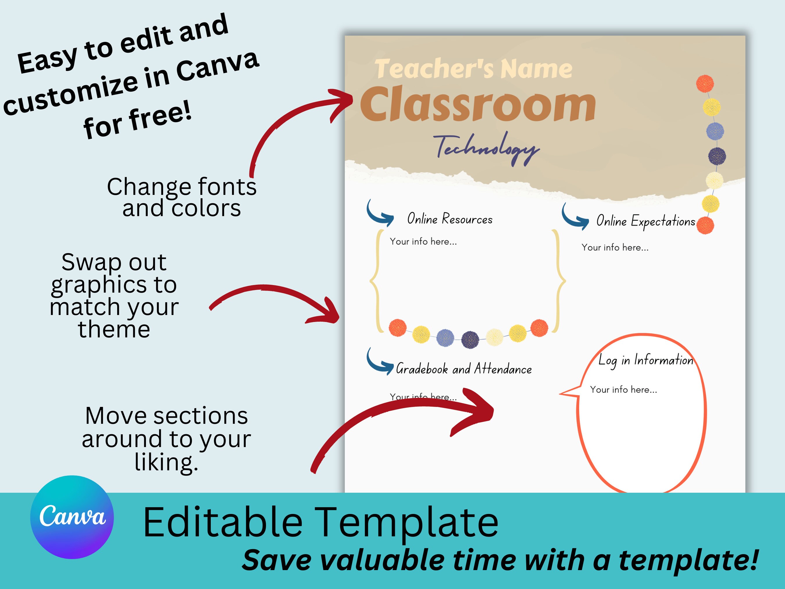 Teacher Newsletter Template Meet the Teacher Editable - Etsy