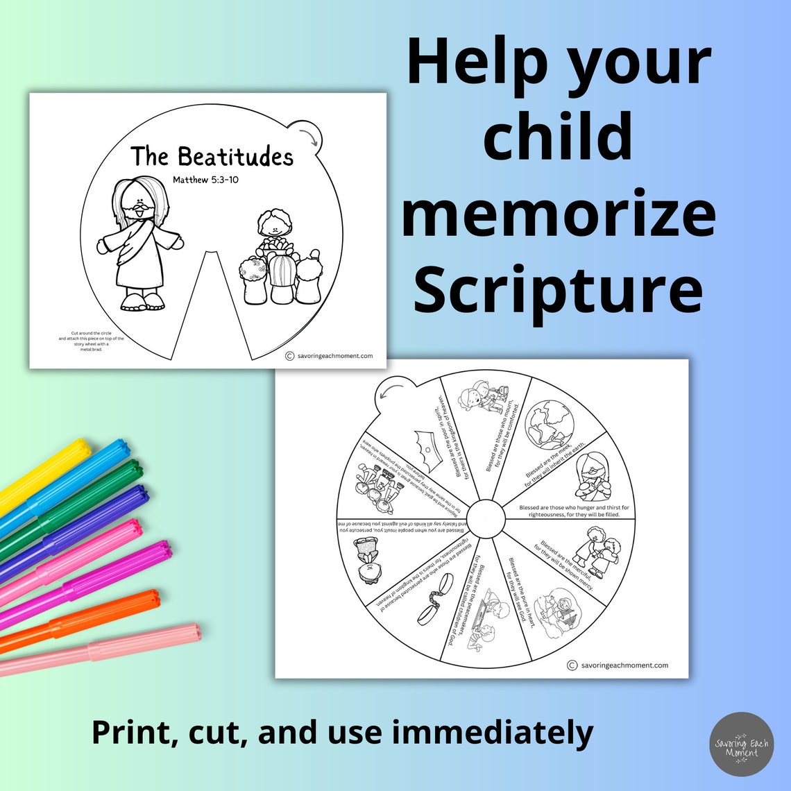 Beatitudes Sunday School Craft, Bible Craft Activities, Bible ...