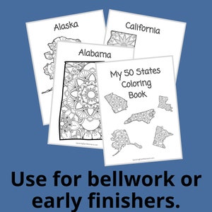 50 States Map Coloring Pages, United States Coloring Pages, Geography ...