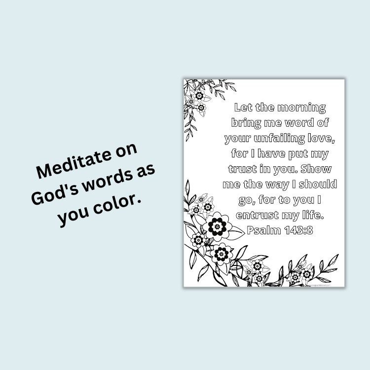 Coloring Book, Praise and Promise, Scripture Coloring Pages, Bible ...