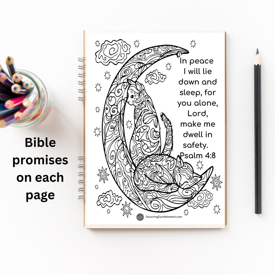 Scripture Coloring Pages, Scripture Coloring Book, for Adults, for Kids ...