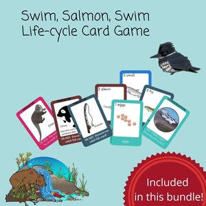 Salmon Life Cycle Unit Learning Bundle, Science Printables, Homeschool ...