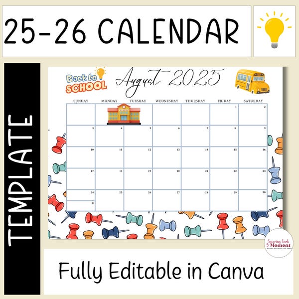 Lausd School Calendar 25 26 - Etsy New Zealand