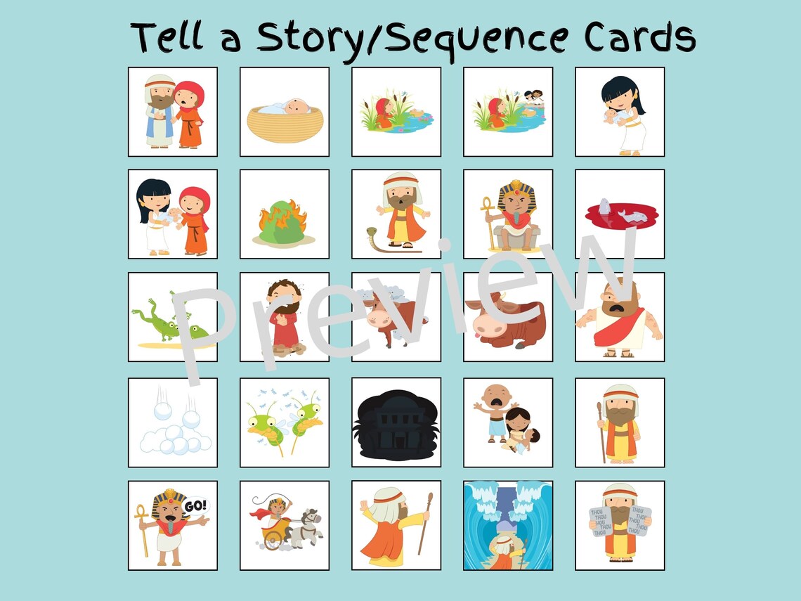 Bible Activities for Kids|moses|bible Story Printables | Bible Busy ...