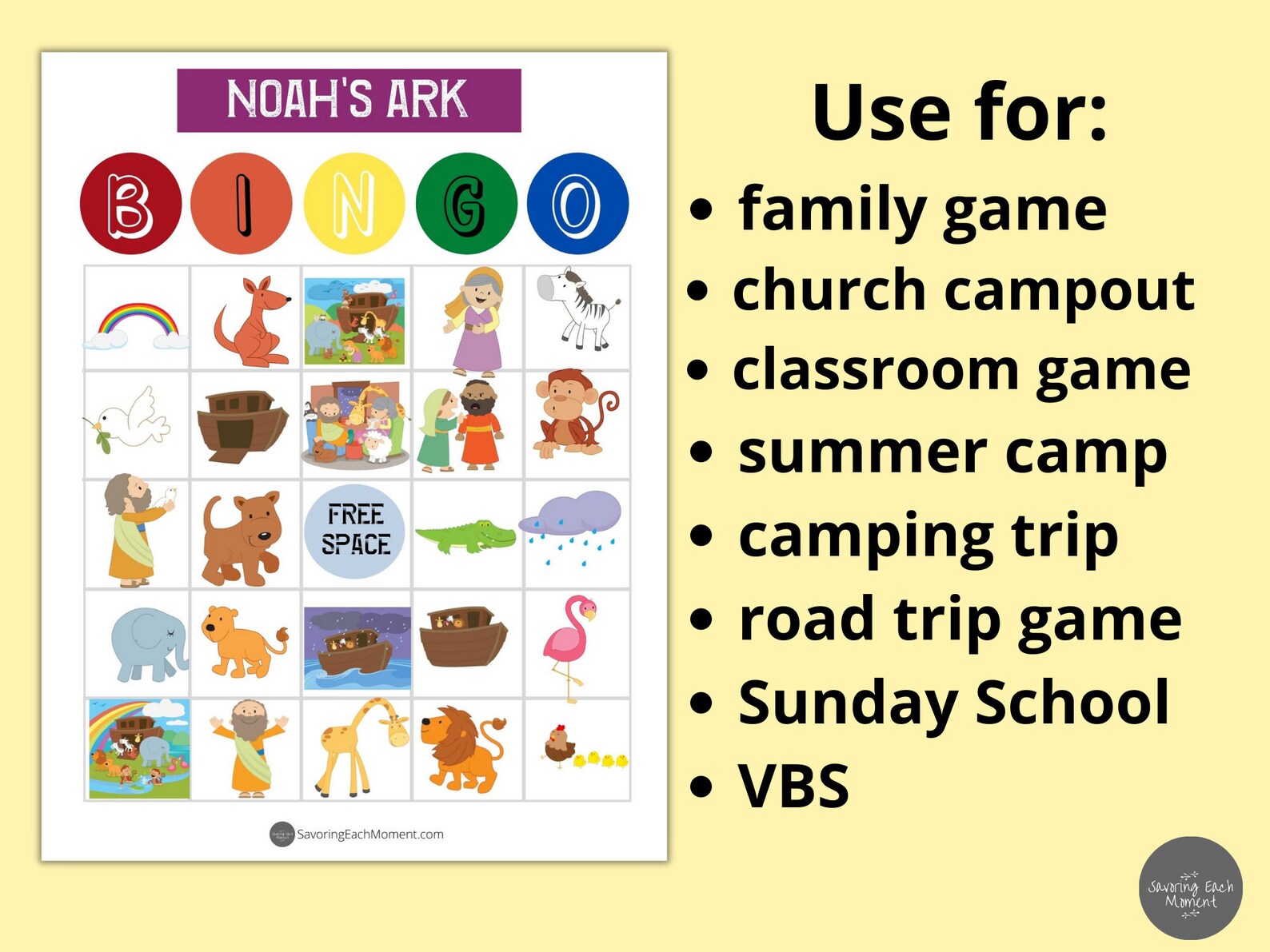 Bible Bingo Cards, Bible Games for Kids, Bible Games Printable, Bible ...