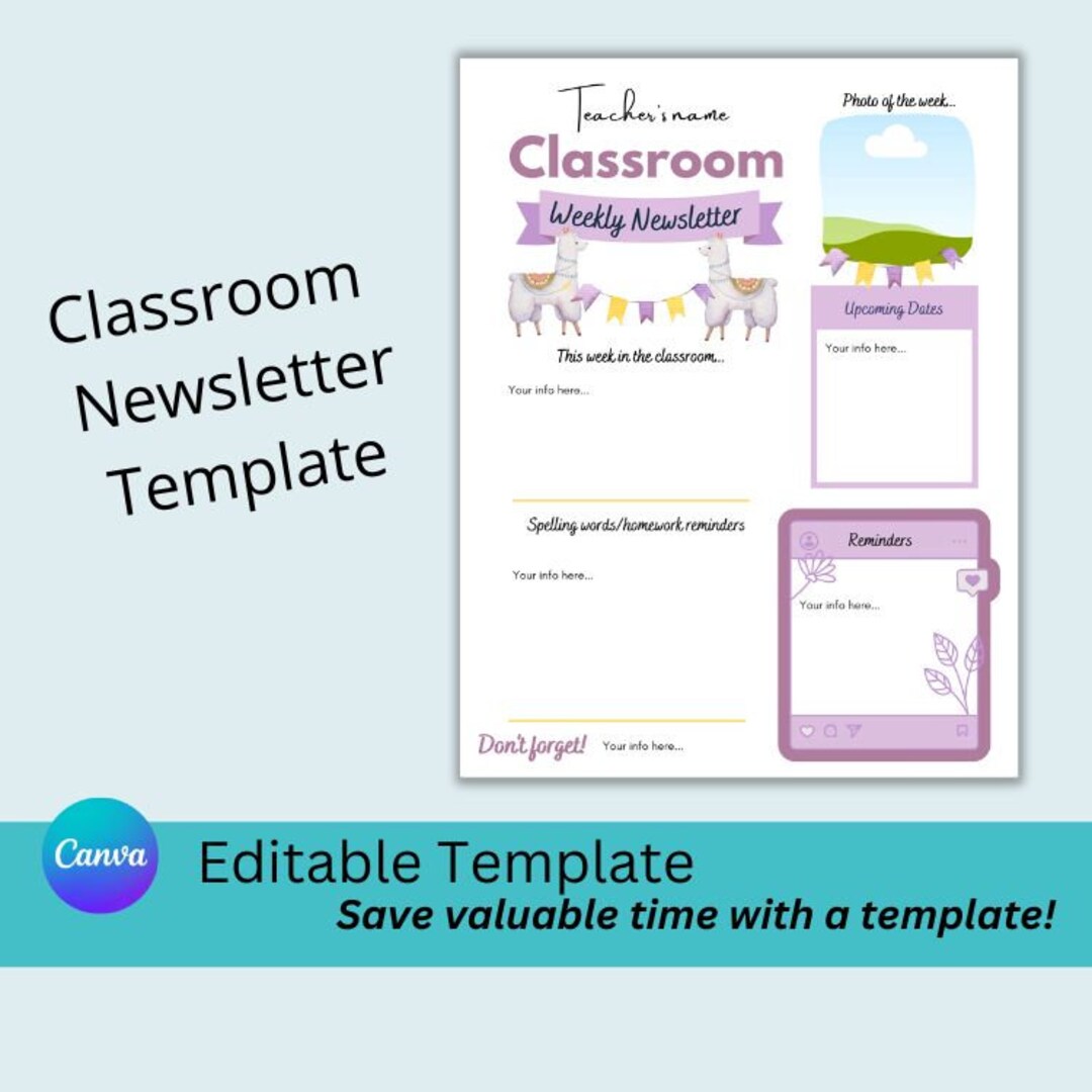 Editable Meet the Teacher Template, Teacher Newsletter Template ...