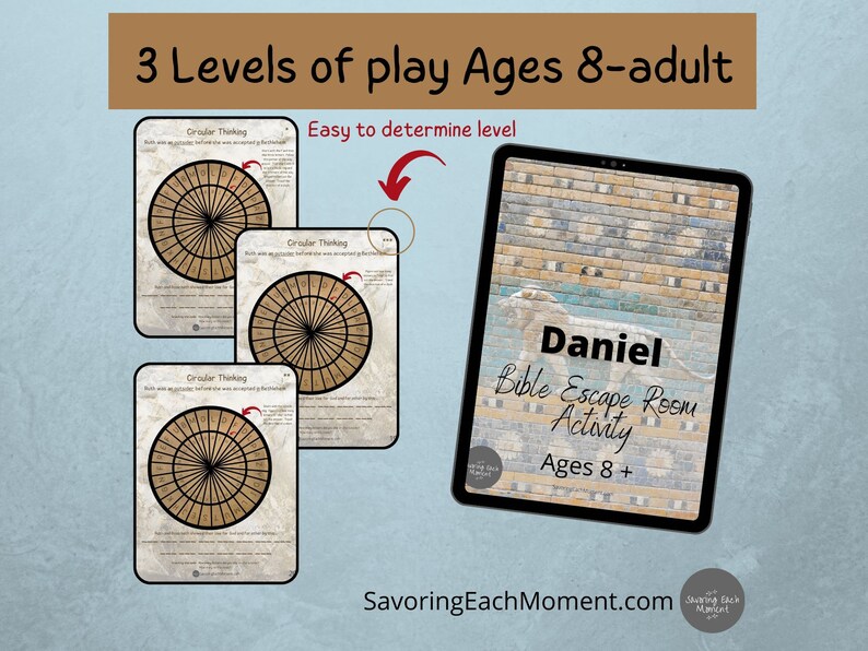 Daniel Printable Bible Escape Room Game Bible Games for - Etsy