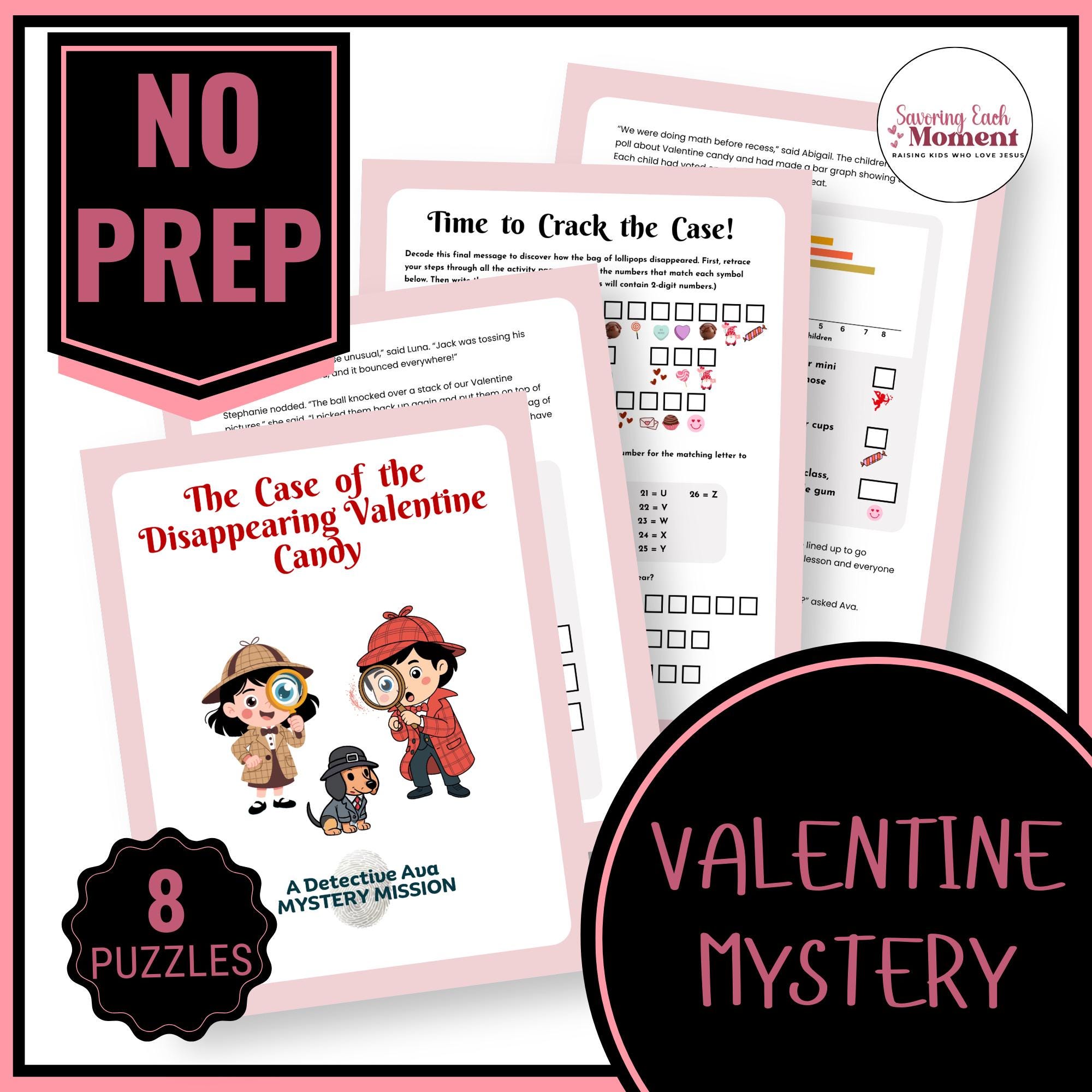 Valentines Day Escape Room for Kids, Printable Party Game, Escape Room ...
