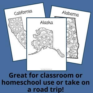 50 States Map Coloring Pages, United States Coloring Pages, Geography ...