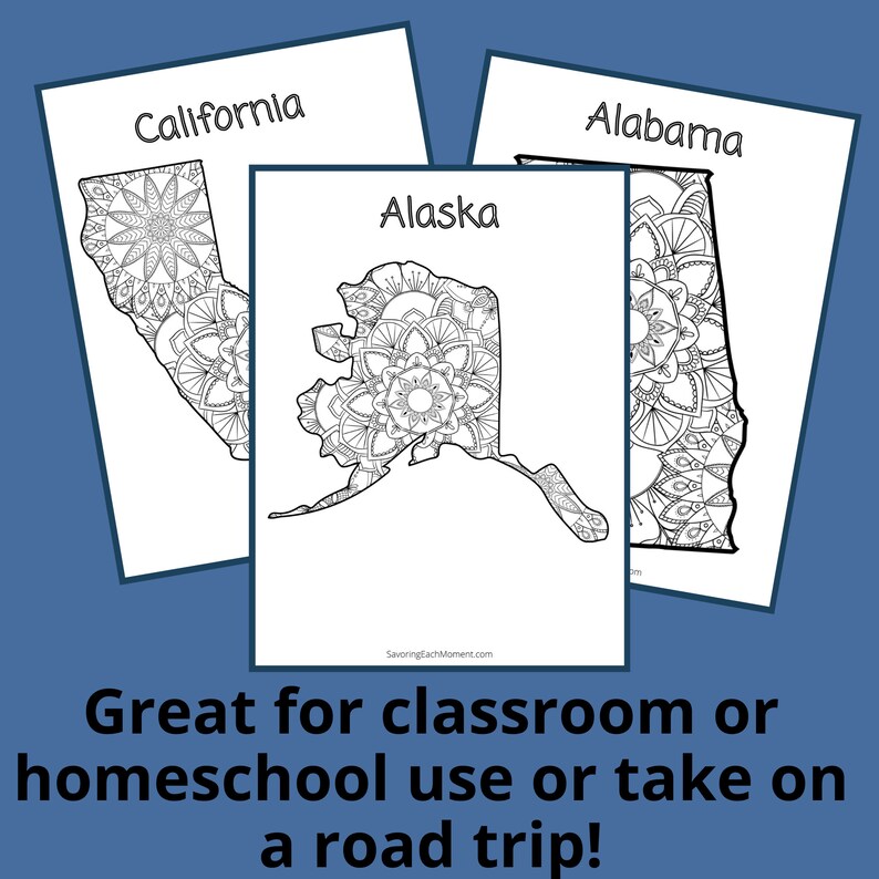 50 States Map Coloring Pages, United States Coloring Pages, Geography ...