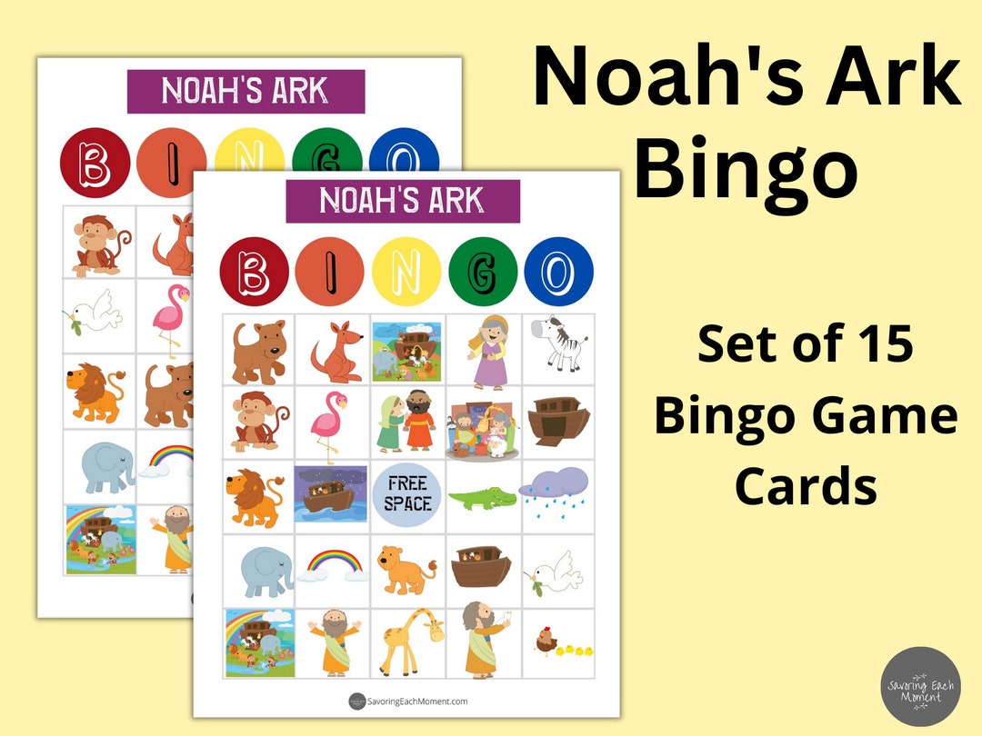 Bible Bingo Cards, Bible Games for Kids, Bible Games Printable, Bible ...