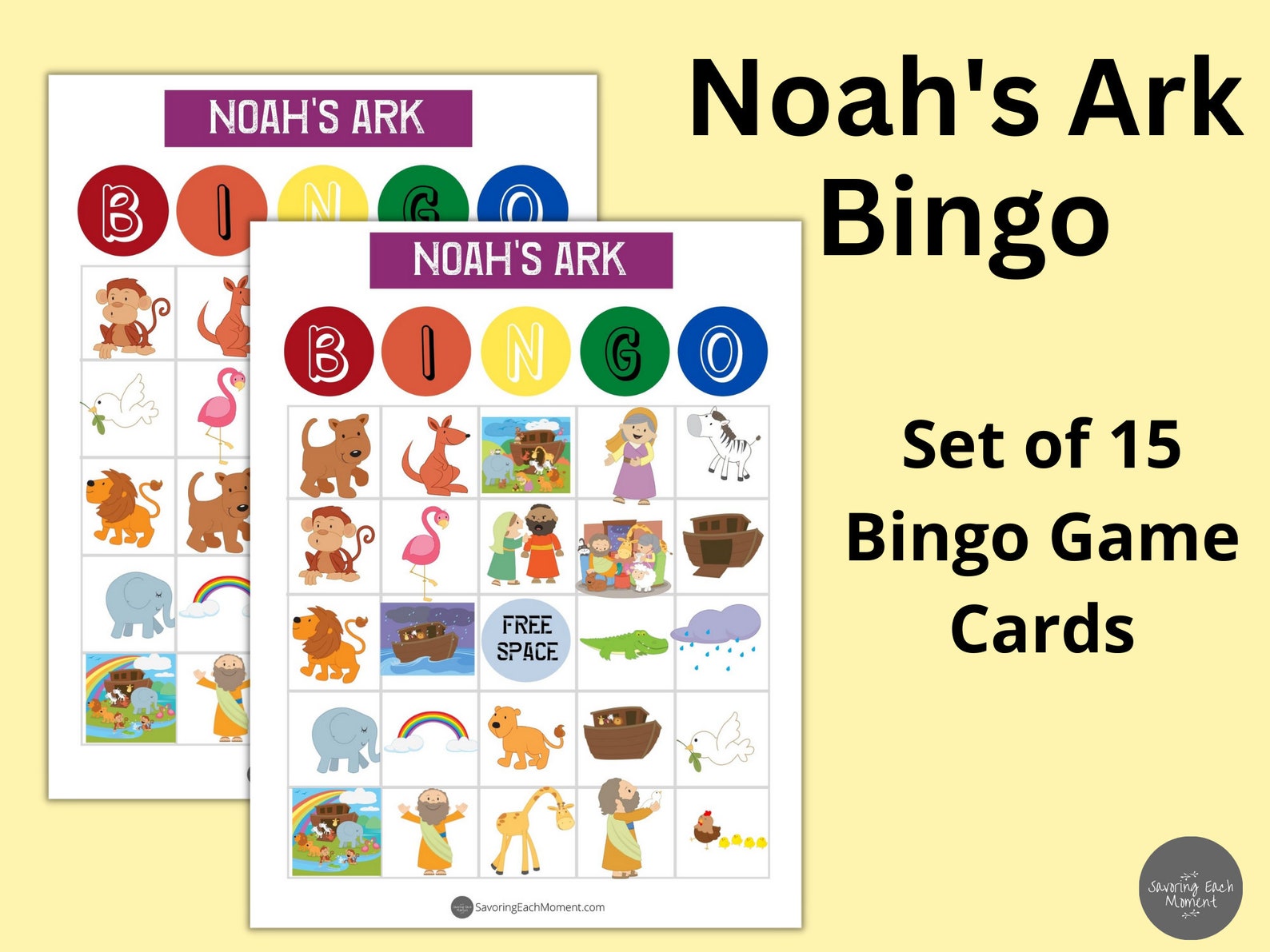 Bible Bingo, Bible Games for Kids, Bible Games Printable, Bible Bingo ...