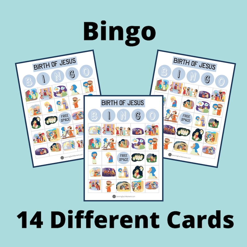 The Christmas Story for Kids Printable Activity Bundle, Bible Story ...