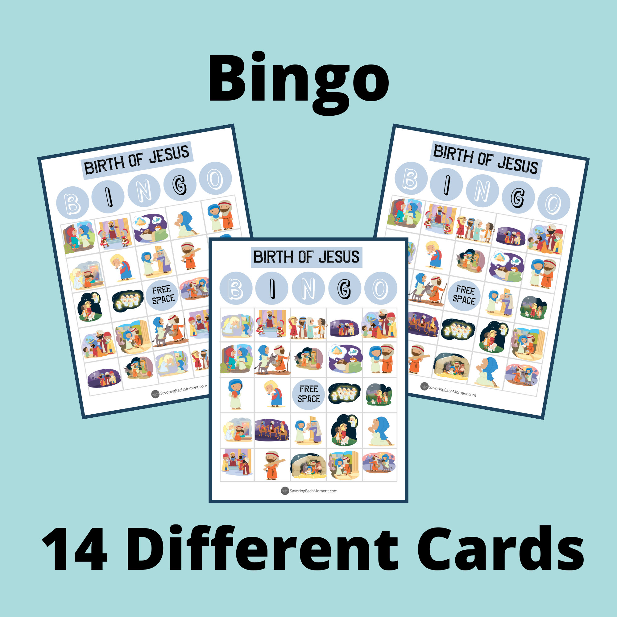 The Christmas Story for Kids Printable Activity Bundle, Bible Story ...