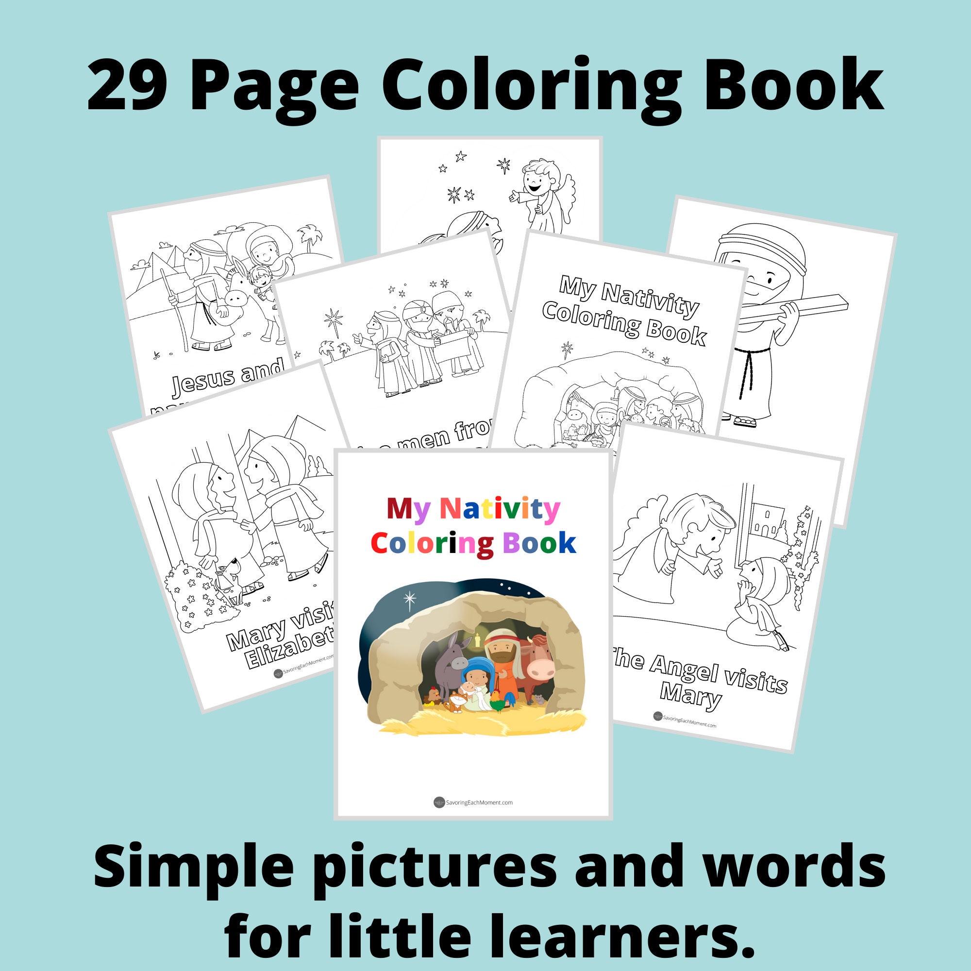 The Christmas Story for Kids Printable Activity Bundle, Bible Story ...