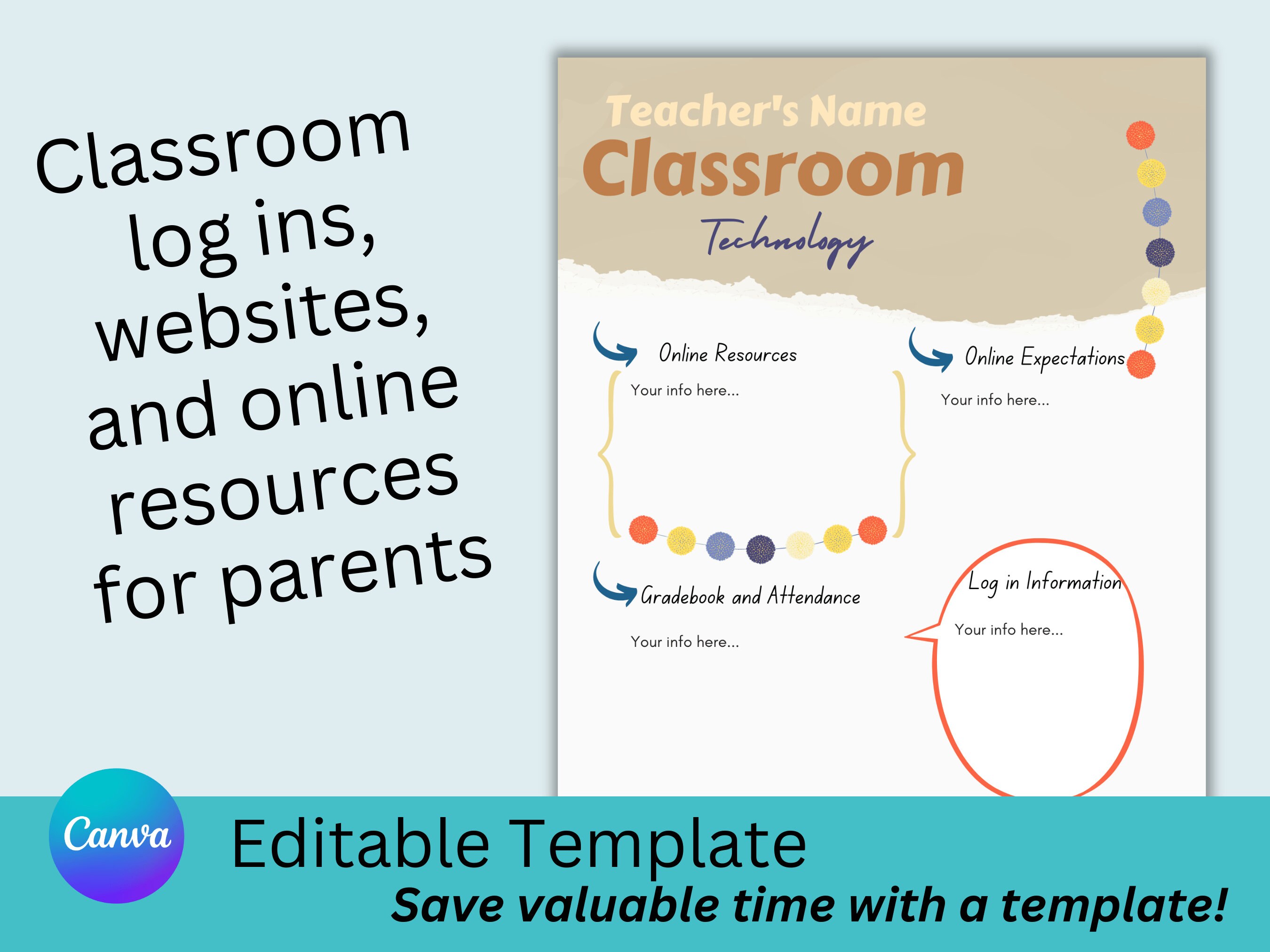 Teacher Newsletter Template Meet the Teacher Editable - Etsy