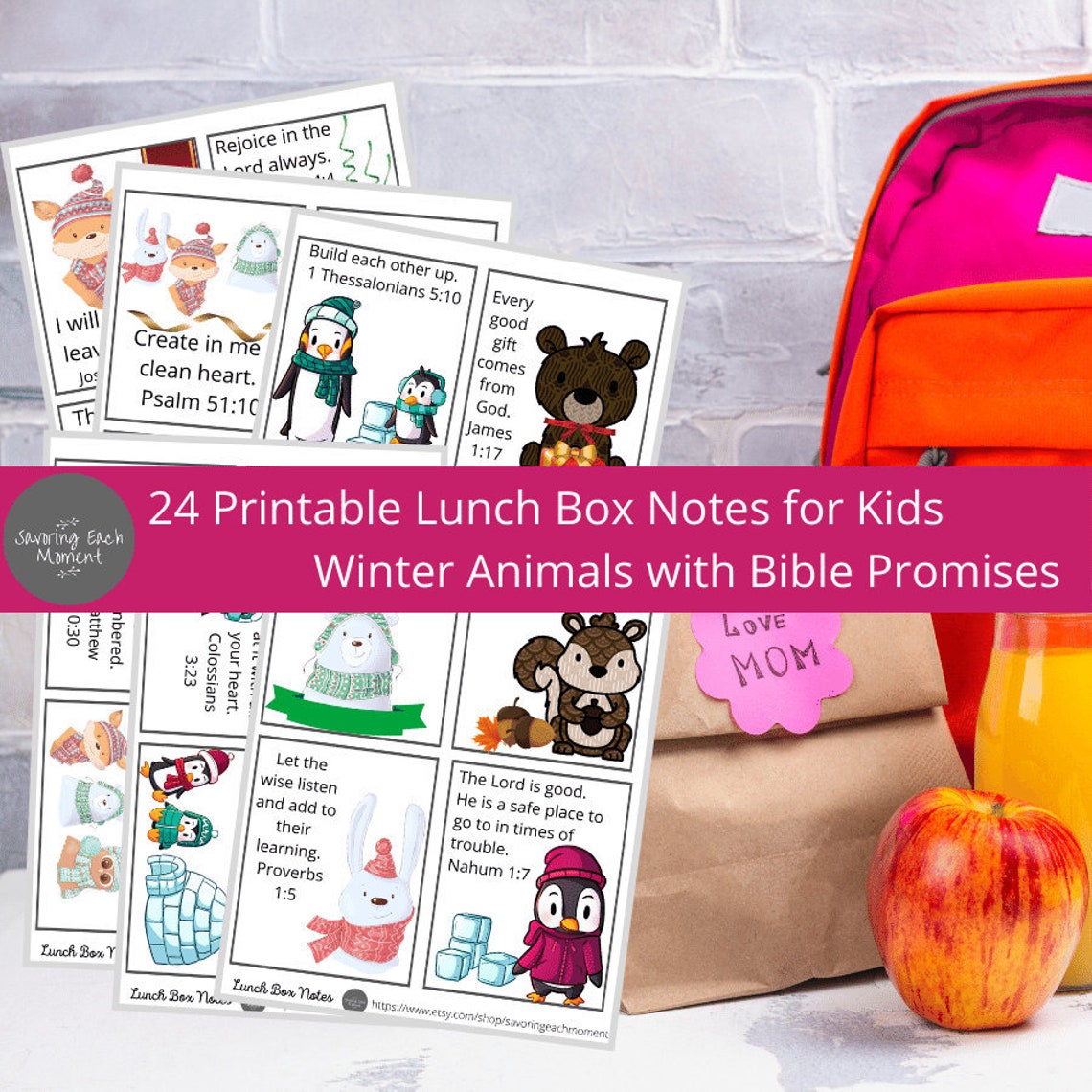 Lunch Box Notes, Scripture Verses, Bible Promises, Back to School ...