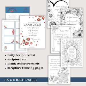 12 Month Scripture Writing Plan Monthly Bible Reading Plan Printable ...