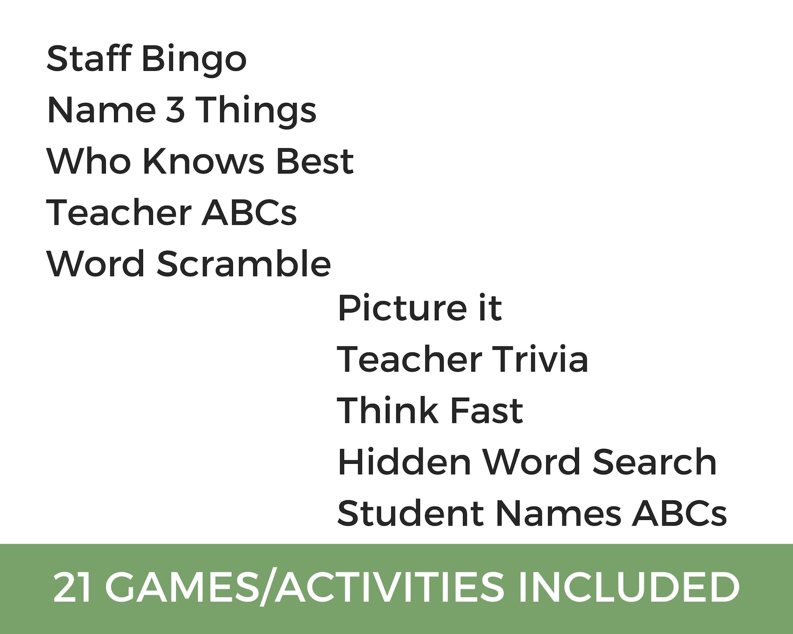 Teacher Trivia Game, Teacher Alphabet Game, Teacher Retirement Game ...