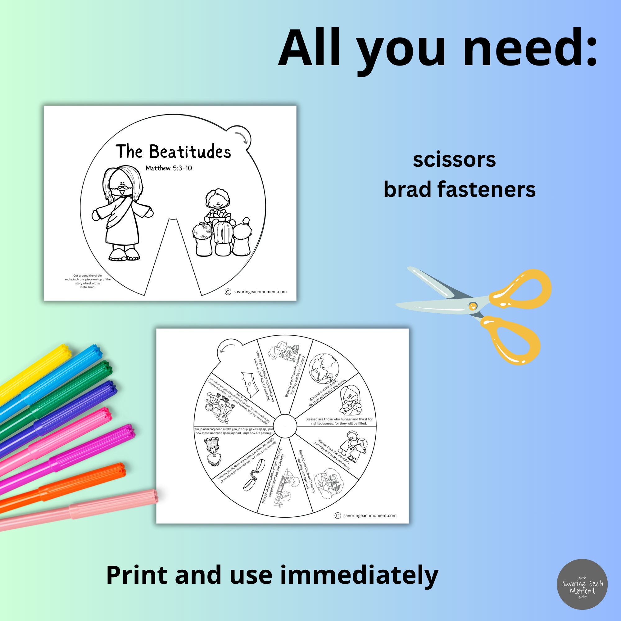 Beatitudes Sunday School Craft, Bible Craft Activities, Bible ...