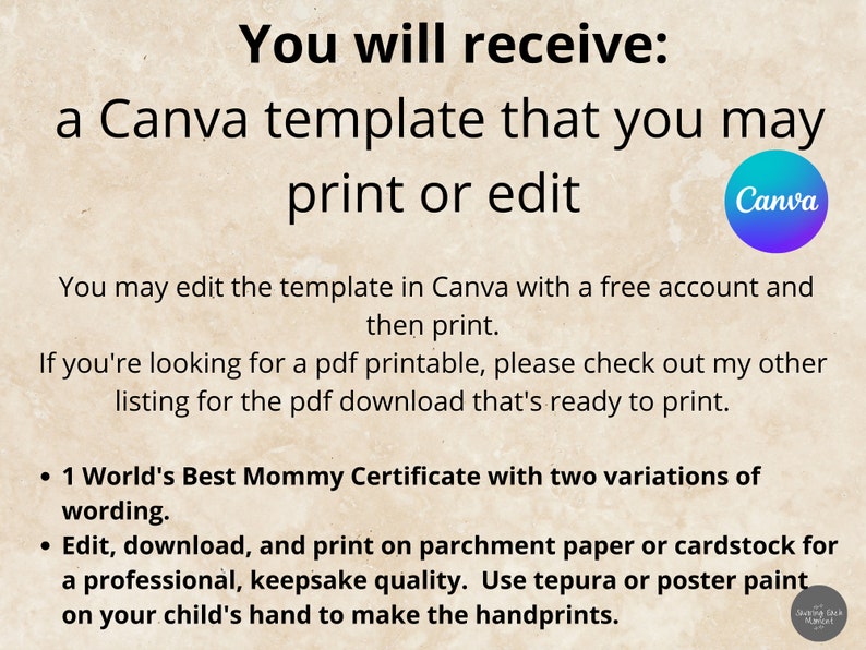 Mothers Day Award Handprint Craft, Worlds Best Mom Certificate, Mothers ...