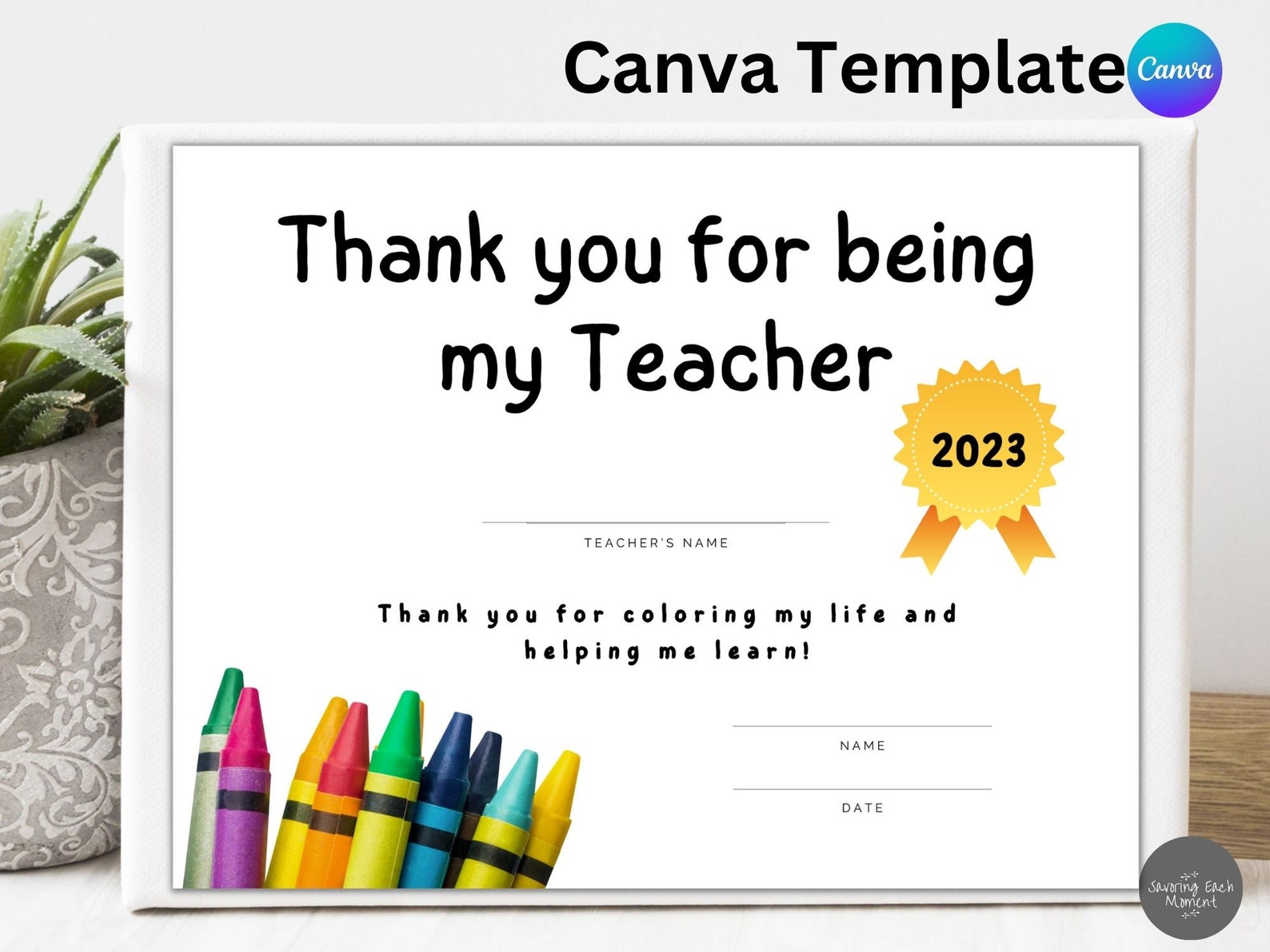 Teacher Certificate of Appreciation Template, Teacher Appreciation Week ...